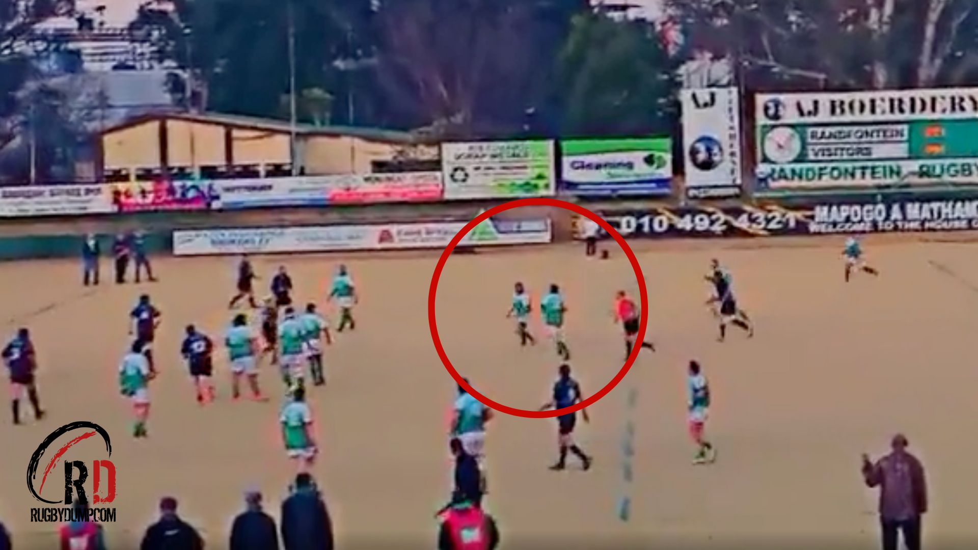 South African club player takes out teammate in head scratching moment ...