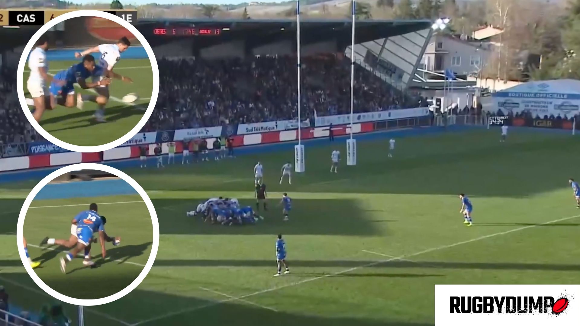 Fijian winger scores slick end-to-end try in Top 14 | Rugbydump