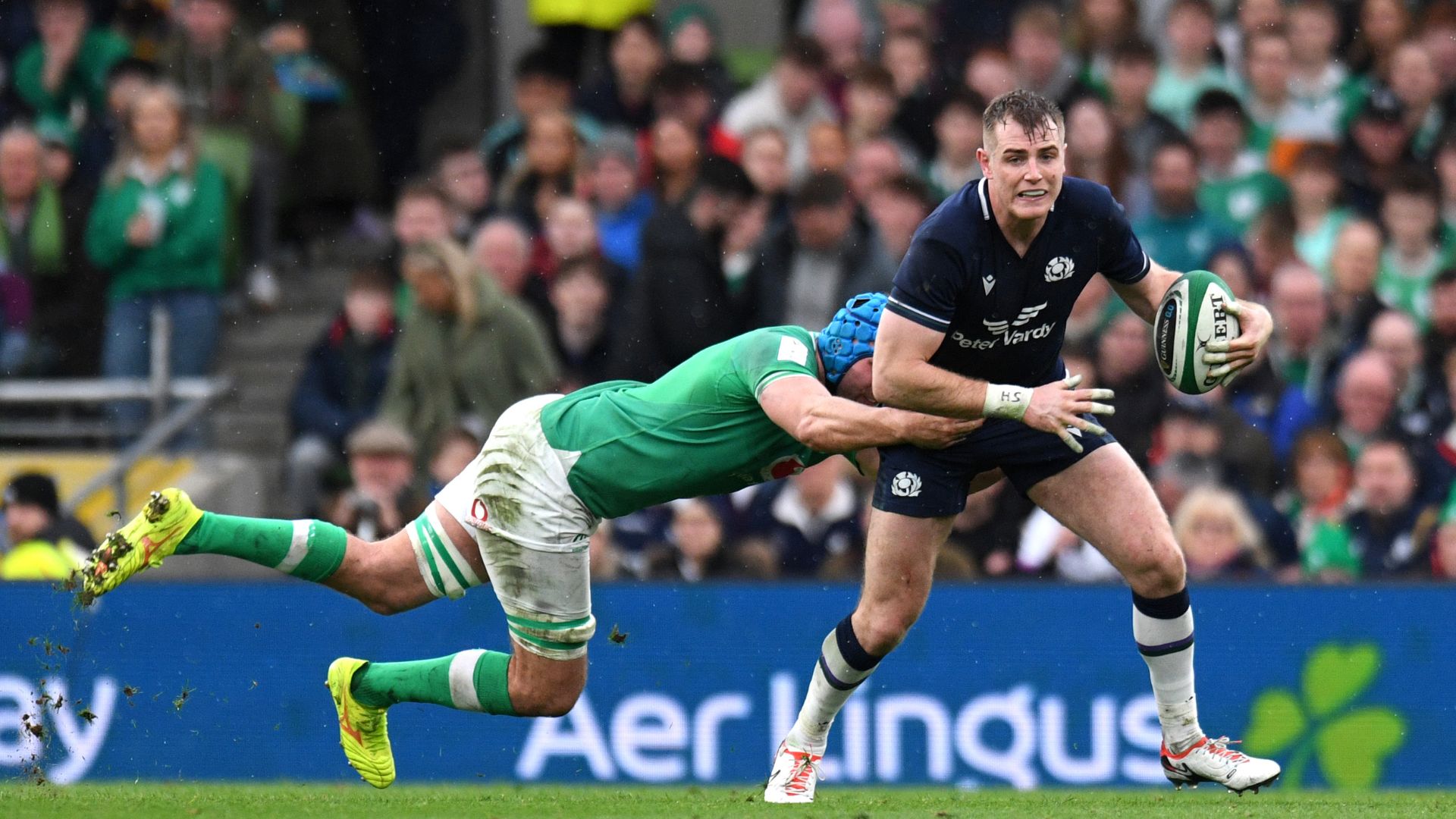 Ireland lead Scotland by one at the break with the Six Nations on the ...
