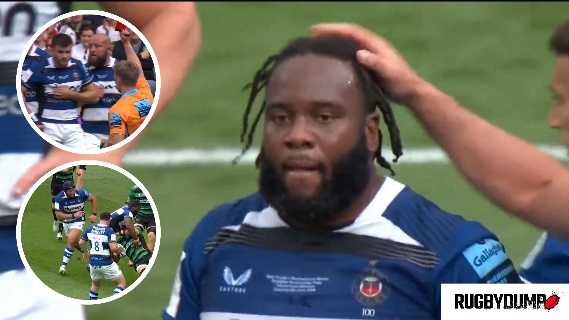 WATCH: Bath's Beno Obano shown red in the Premiership final | Rugbydump
