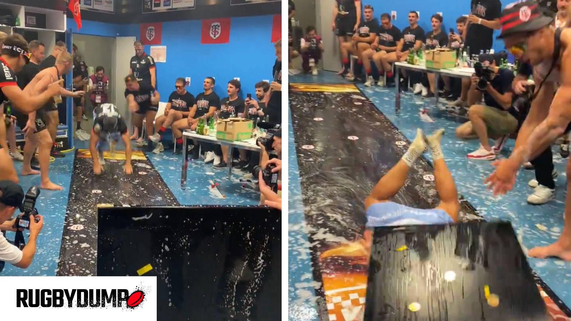 Wild changing room scenes as Toulouse begin their Top 14 victory ...