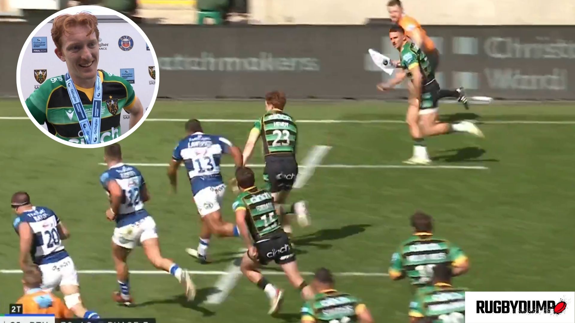 Northampton Saints youngster George Hendy seals the Premiership title ...