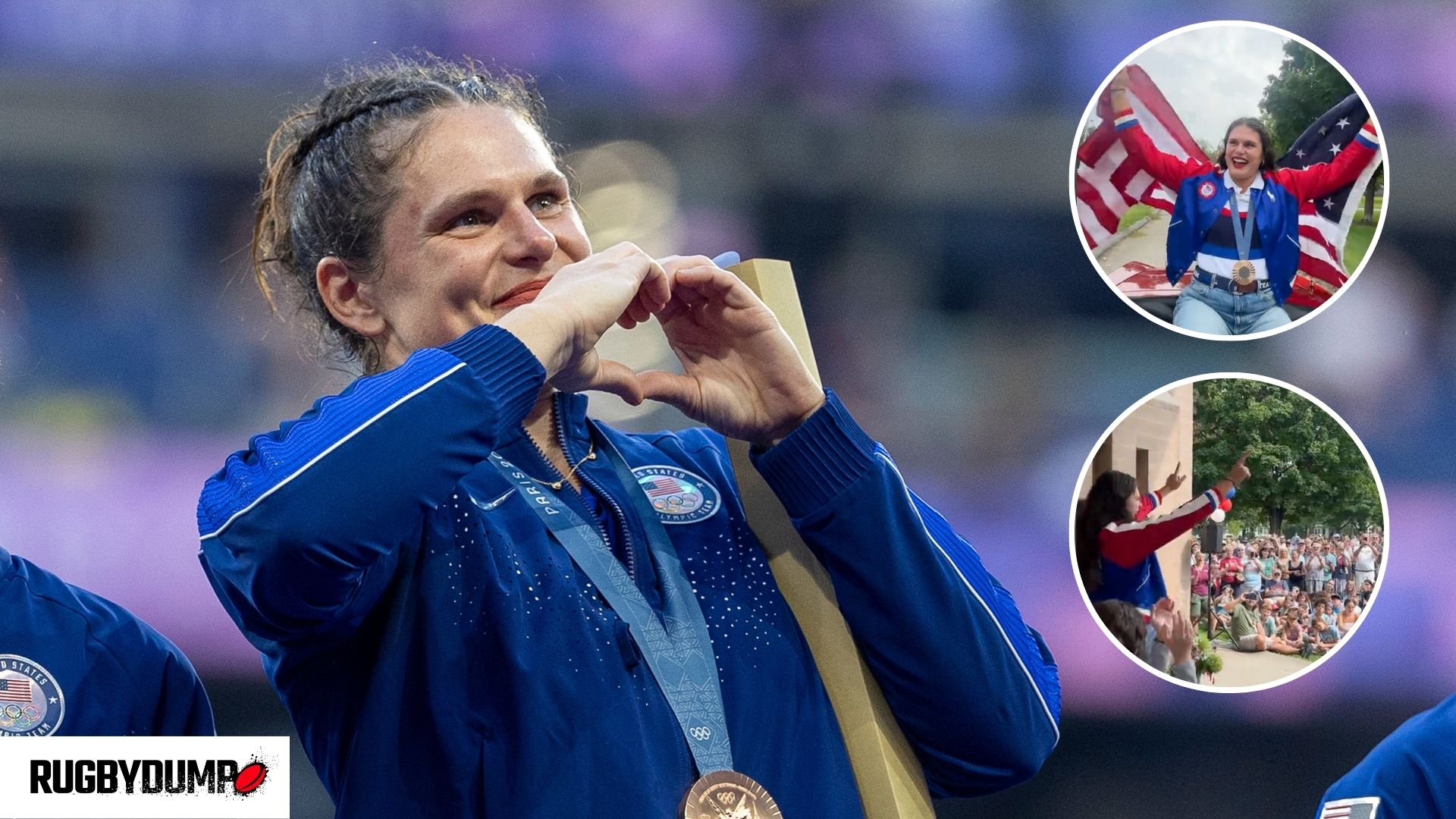 WATCH: Massive turnout for Olympic Rugby star's homecoming | Rugbydump