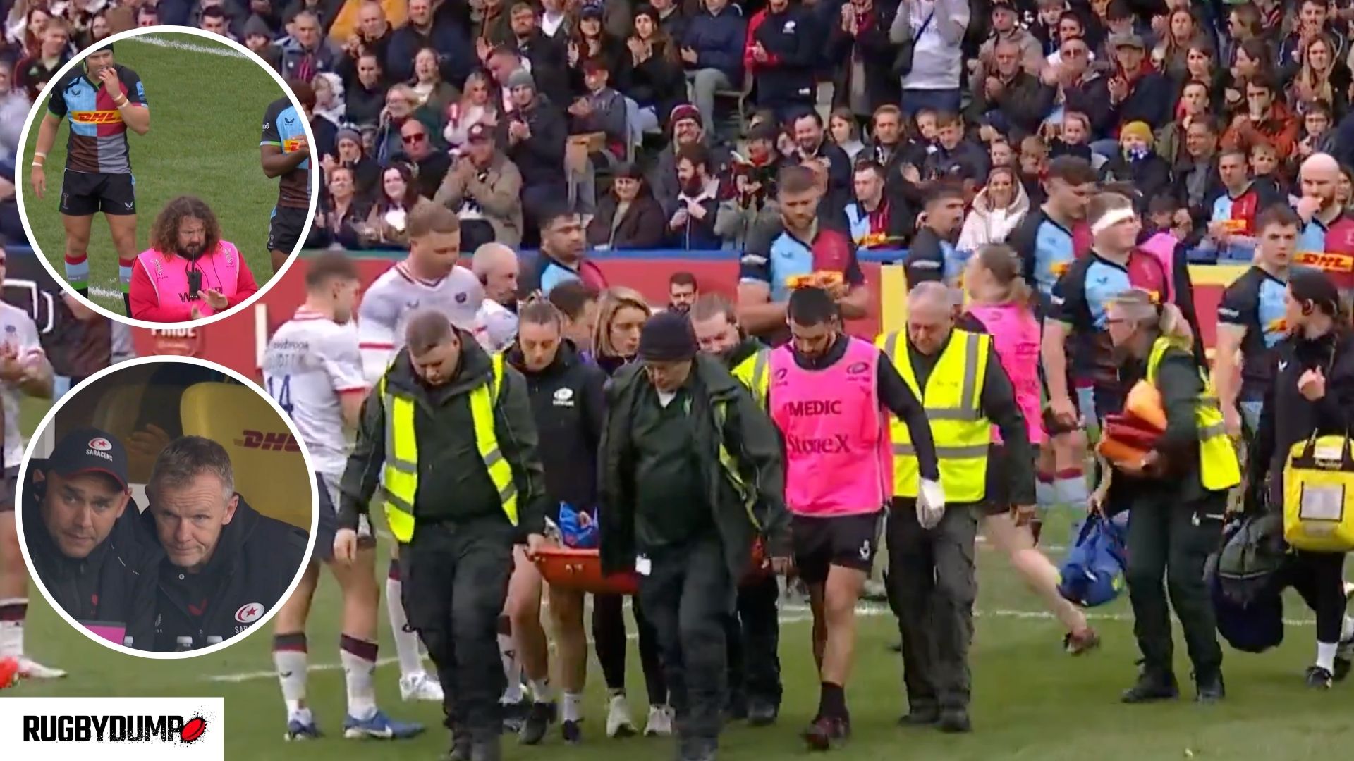 Saracens backrow Andy Christie suffers serious leg injury vs Harlequins ...